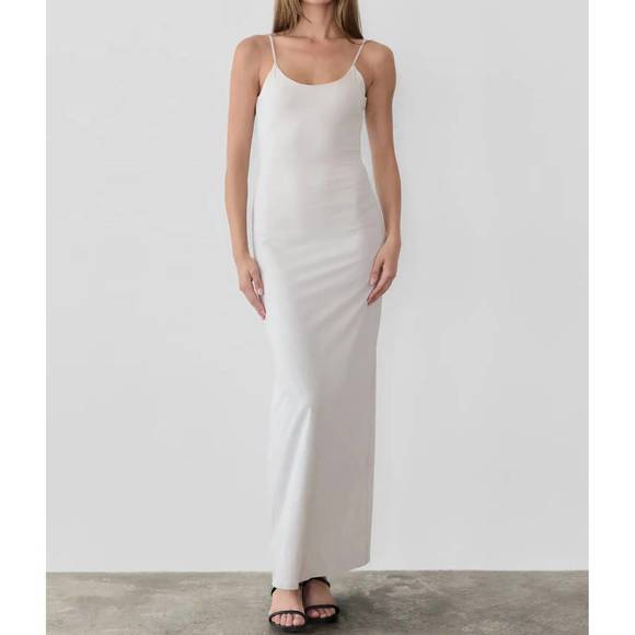 Mod Ref | Dresses | New Mod Ref Tris Stretch Scoop Back Dress In Bone ...